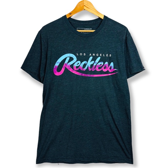 Young & Reckless | Shirts | Young Reckless Rainbow Tie Dye Logo Soft Crewneck Short Sleeve Shirt ...